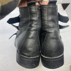 Minelli Italy | Shoes | Minelli Italy Stud Studded Black Leather Ankle ...